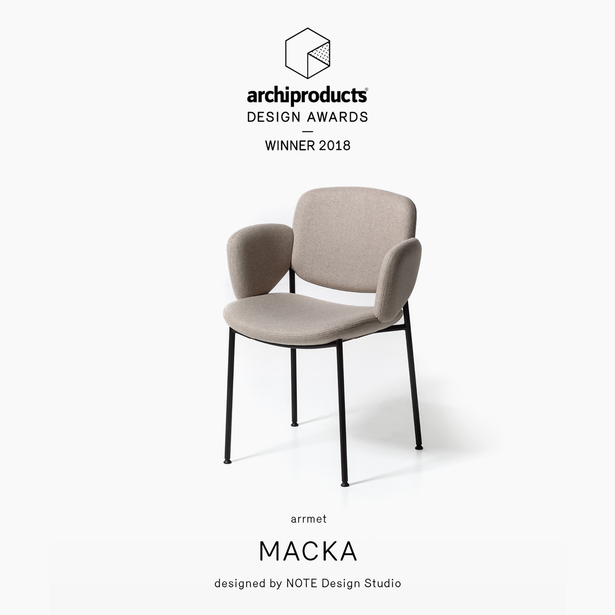 Macka stands out at 2018 Archiproducts Design Awards - Arrmet